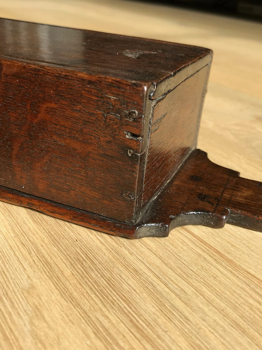 A Small Antique Oak Tinder Box | treenantiquesdevon
