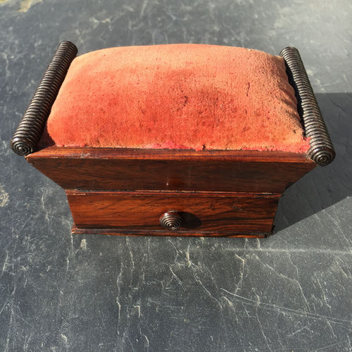 An Antique Rosewood Pin Cushion Box | treenantiquesdevon