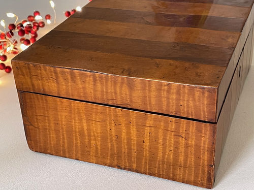 Antique Striped Box | treenantiquesdevon
