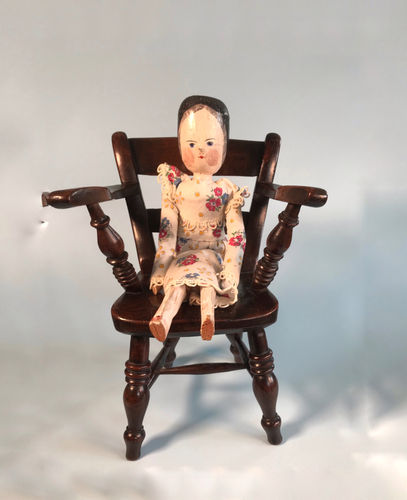 Antique Apprentice Dolls Chair | treenantiquesdevon
