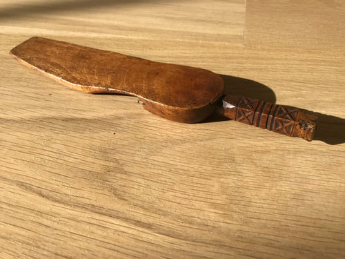 Antique Treen Knitting Sheath | treenantiquesdevon