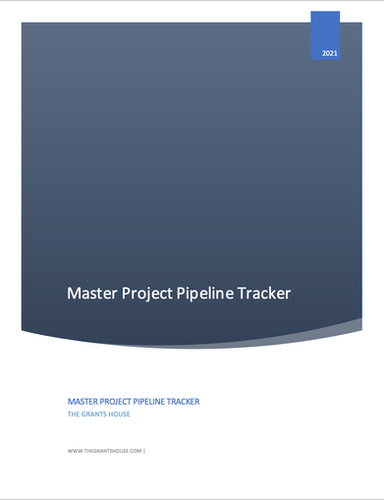 Master Project Pipeline Tracker | The Grants House