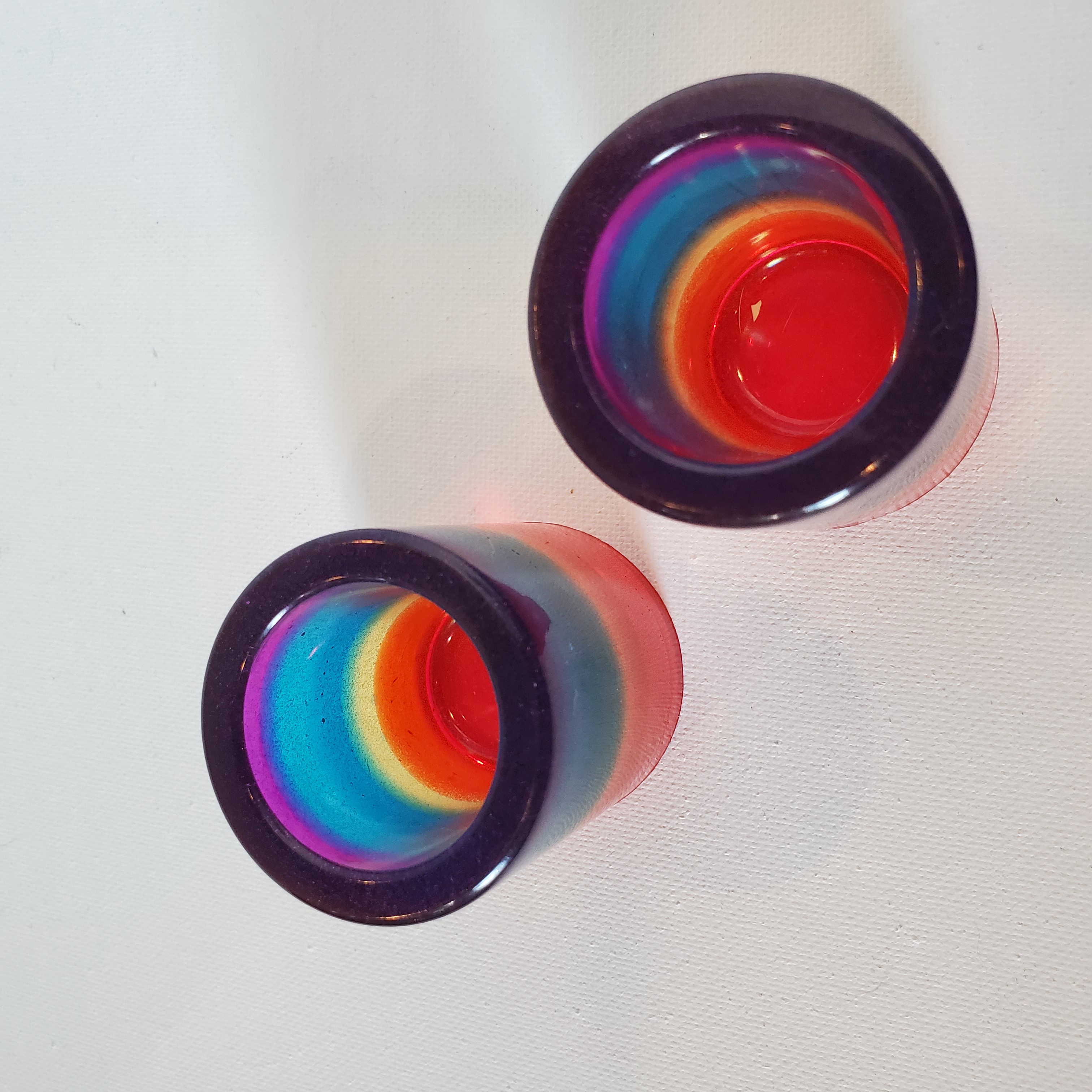Home & Living Kitchen & Dining Drinkware Rainbow resin shot glass etna ...