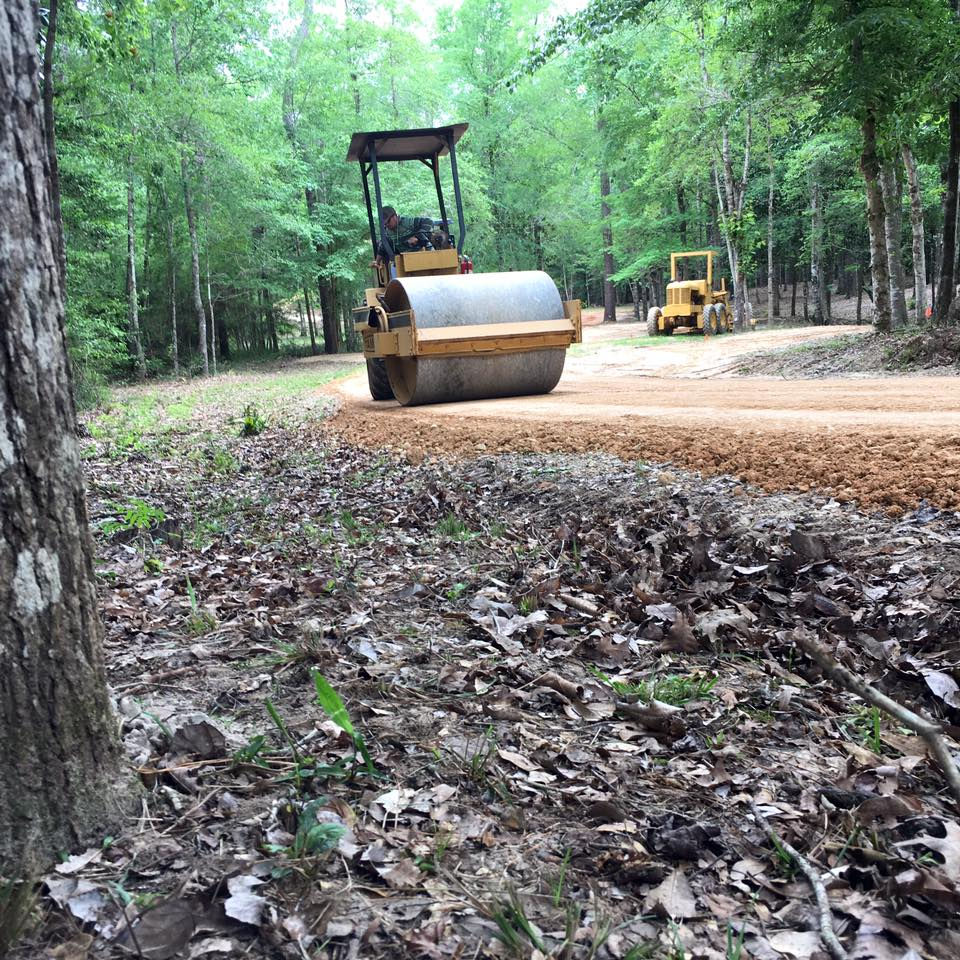 Driveway with Limestone Road Base