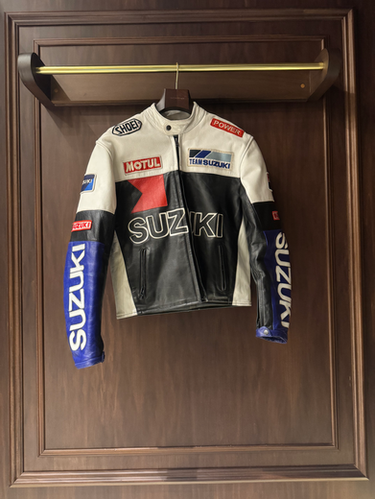 Vintage Ultra Rare 90s Suzuki Leather Jacket | Archivintage