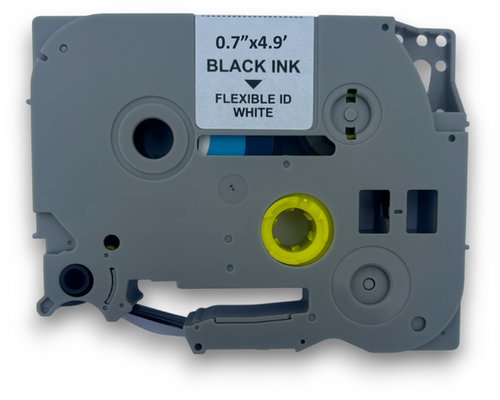 TZcFX-241 18mm Flexible ID black on white laminated tape cassette ...