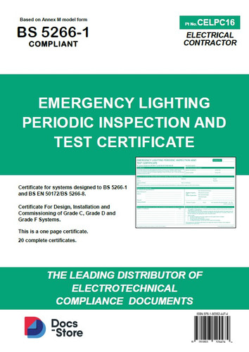Emergency Lighting Periodic Inspection and Testing Certificate | Docs-Store