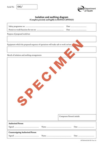Isolation and Earthing Diagram | Docs-Store