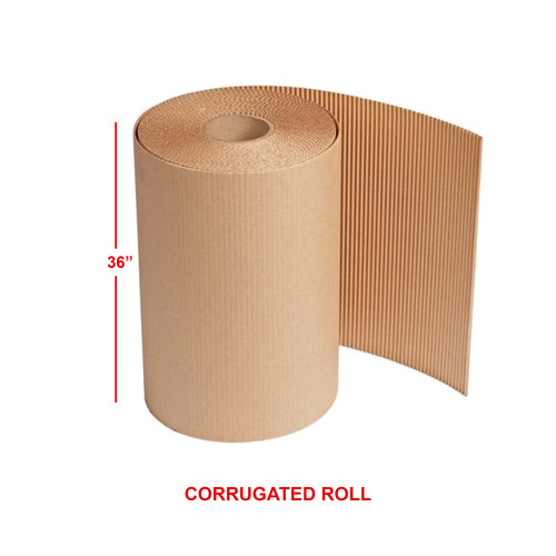 BROWN 2PLY CORRUGATED ROLL - 5KG | Square Solutions