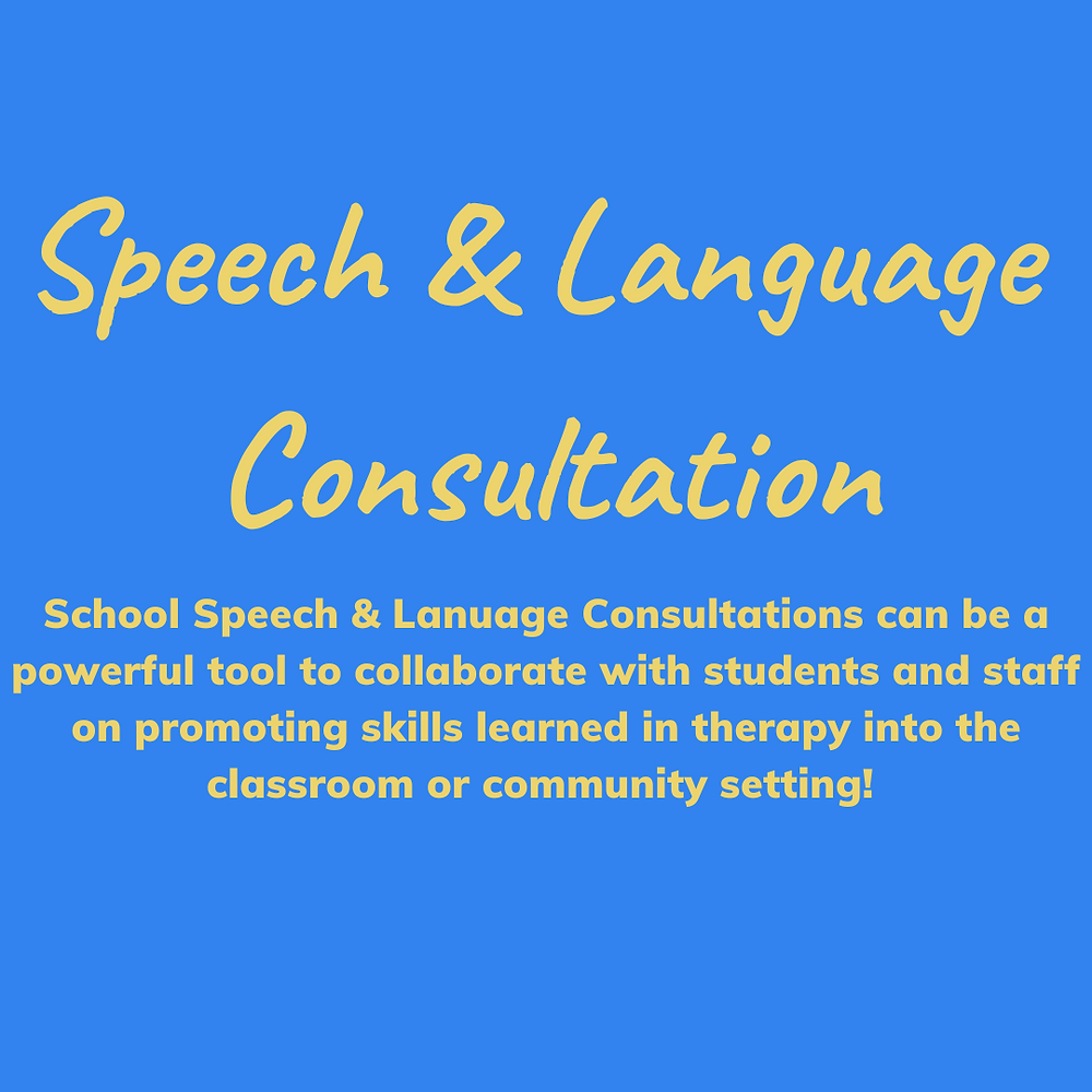 Speech & Language Consultation in Schools