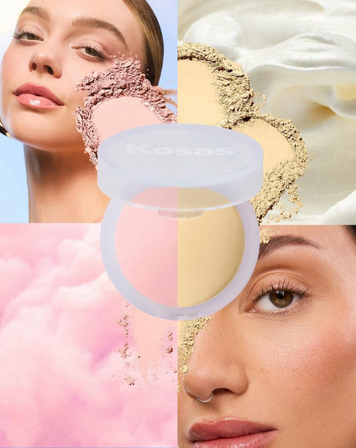 BEAUTY, Pink vs Yellow Powders