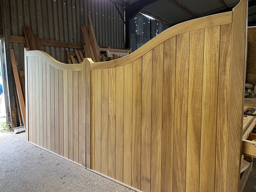 Hardwood Driveway Gates 70mm Iroko Design The Elite Kite Gate | Gates ...