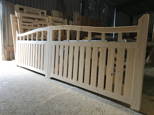 Wooden Swan Neck Gates. The Victorian Picket Gate. | Gates Near Me