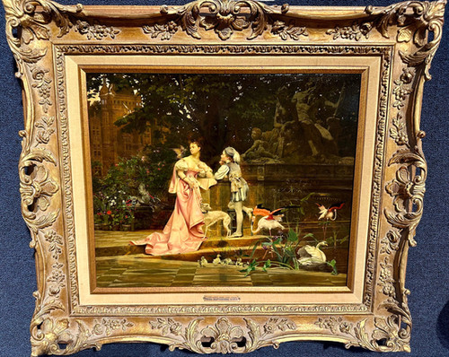 The Lady and the Page By: Paul Alphonse Viry | Mussallem Galleries