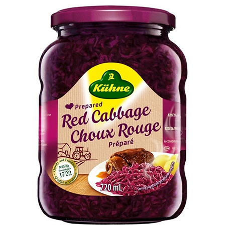 Kuhne Red Cabbage Choux Rouge in Glass Jar | B&S Agencies