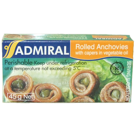 Admiral Rolled Fillets of Anchovies | B&S Agencies