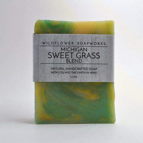 Michigan Native Sweet Grass Soap Bar | store