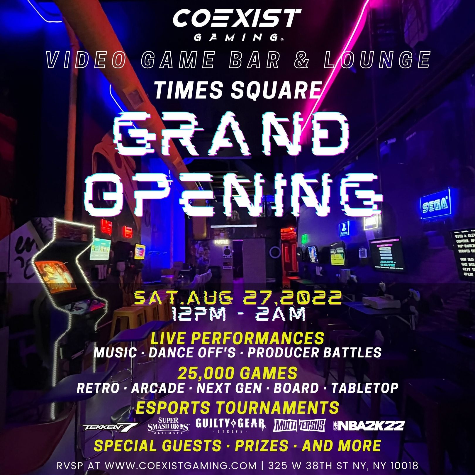 Grand Opening (9pm - 2am)! | Coexist Gaming