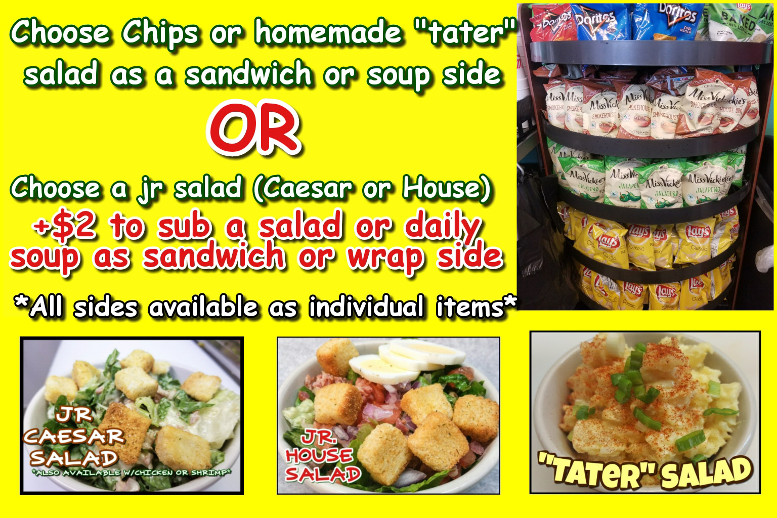 Salads, Soups, Wraps