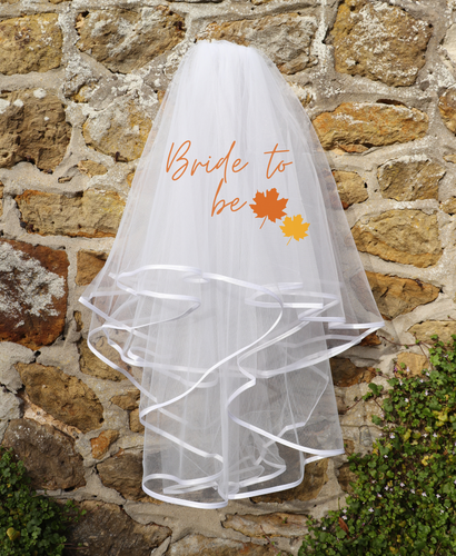 Beautiful Autumnal Veil | Personalised Veils
