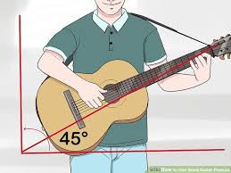 Correct guitar angle.