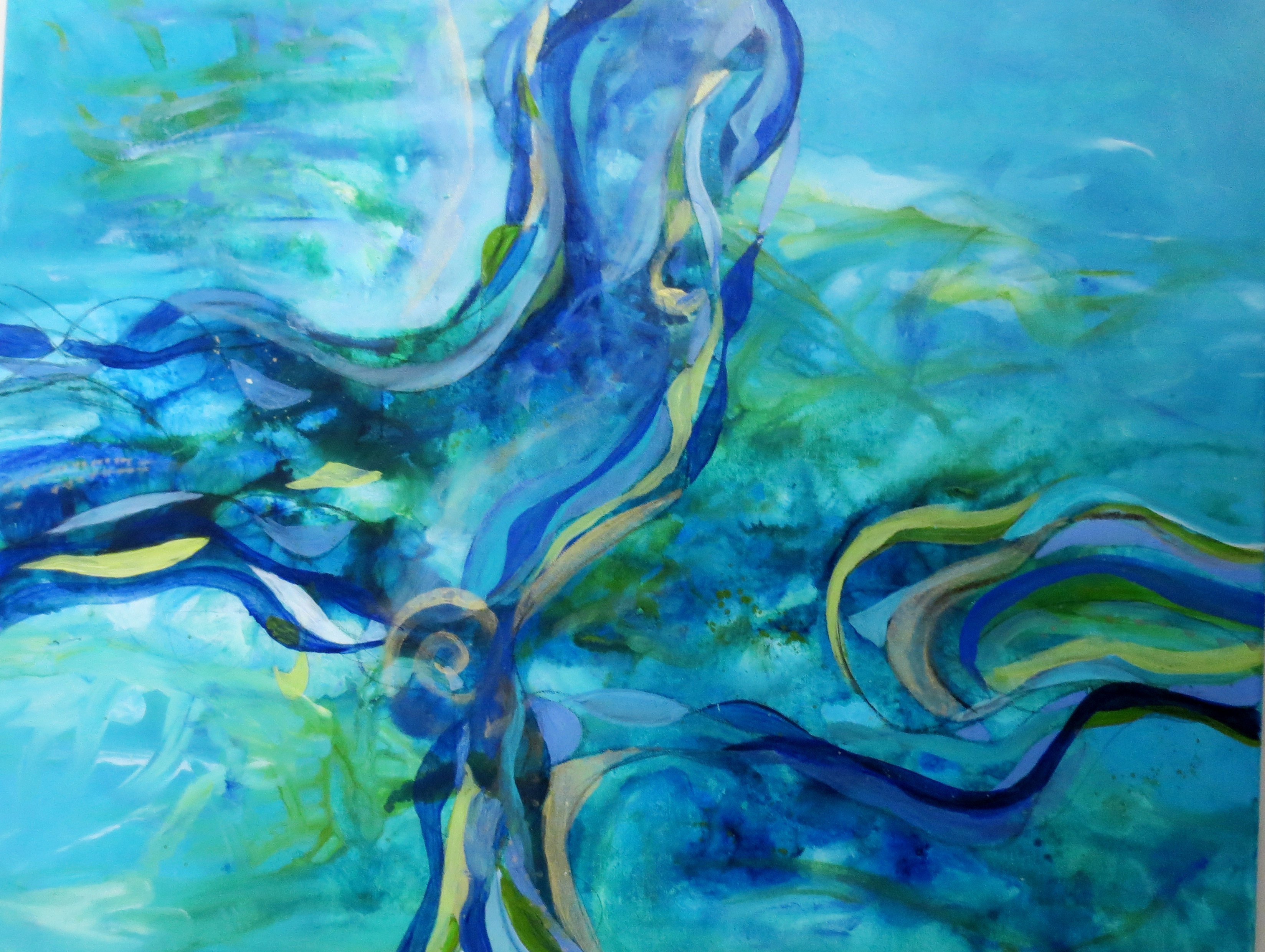 Painting Abstracts - Simple Technique using Lines and Shapes