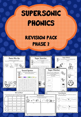 Phase 3 - Supersonic Phonics Revision Pack