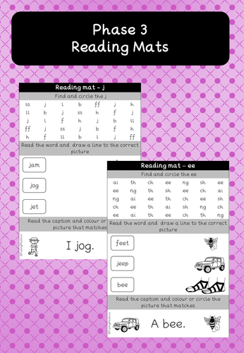 Phase 3 Reading Mats | FunkyPhonics