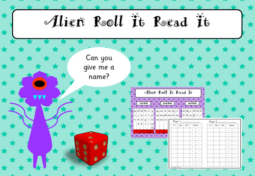 Phonics Screening - Alien Roll It, Read It | FunkyPhonics
