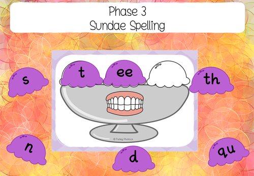 Phase 3 Sundae Spelling | FunkyPhonics