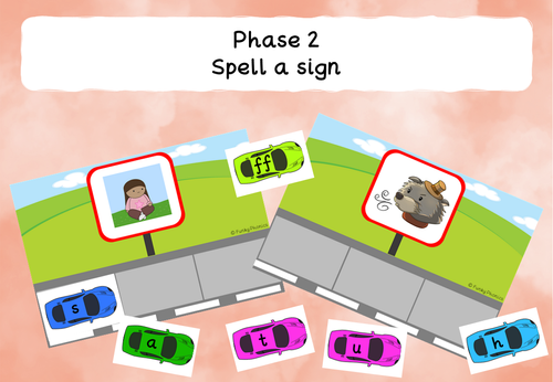 Phase 2 Spell a sign | FunkyPhonics