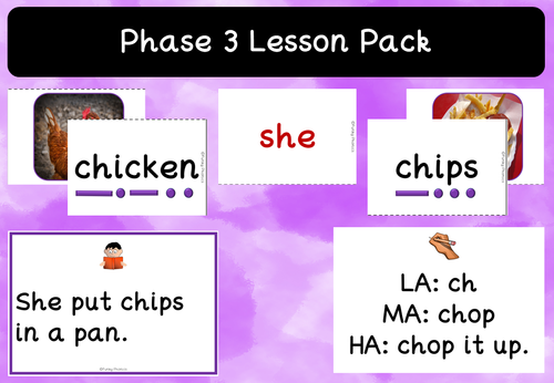 Phase 3 Lesson Resource Pack | FunkyPhonics
