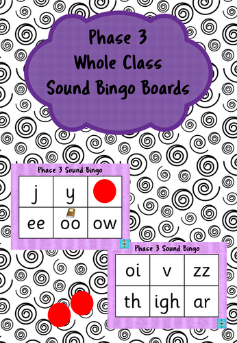 Phase 3 - Whole Class Sound Bingo