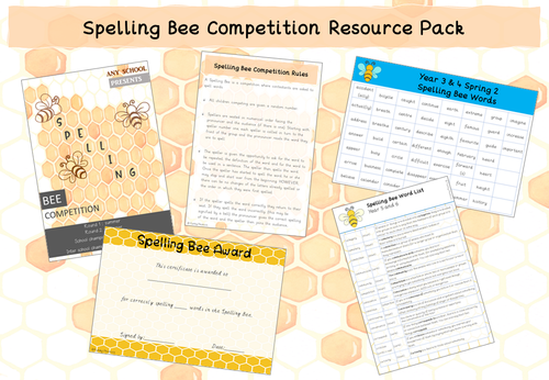 Spelling Bee Competition Pack | FunkyPhonics