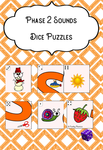 Phase 2 Sound Dice Puzzles | FunkyPhonics