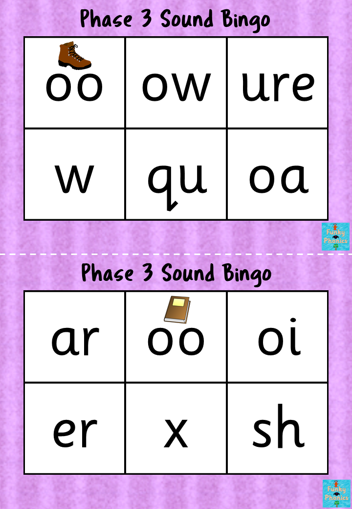 Phase 3 - Whole Class Sound Bingo