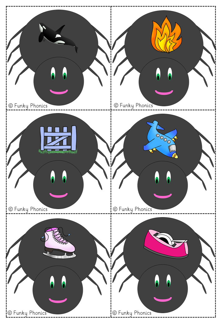 Halloween Themed - Phase 5 Spider Bingo | FunkyPhonics