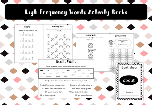 High Frequency Words - Activity Books | FunkyPhonics