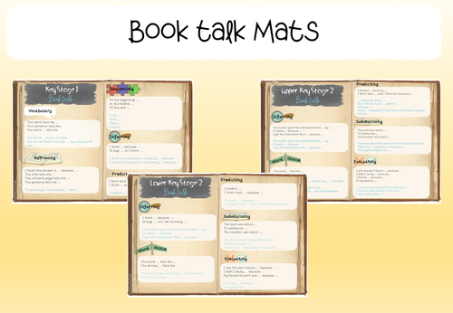 Book Talk Reading Mats | FunkyPhonics