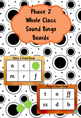 Phase 2 - Whole Class Bingo | FunkyPhonics