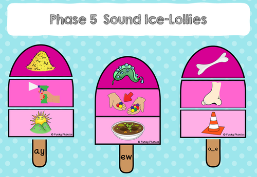 Phase 5 Sound Lollies | FunkyPhonics