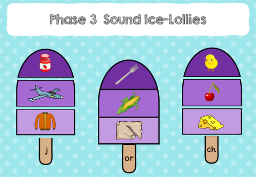Phase 3 Sound Lollies | FunkyPhonics