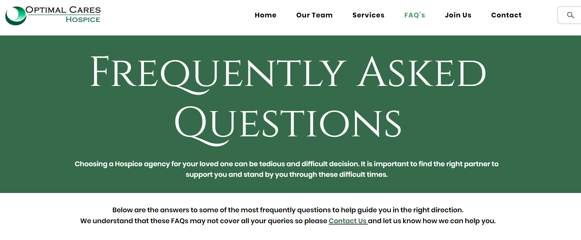 Navigating Compassionate Care: FAQs Answered by Our Optimal Hospice Agency