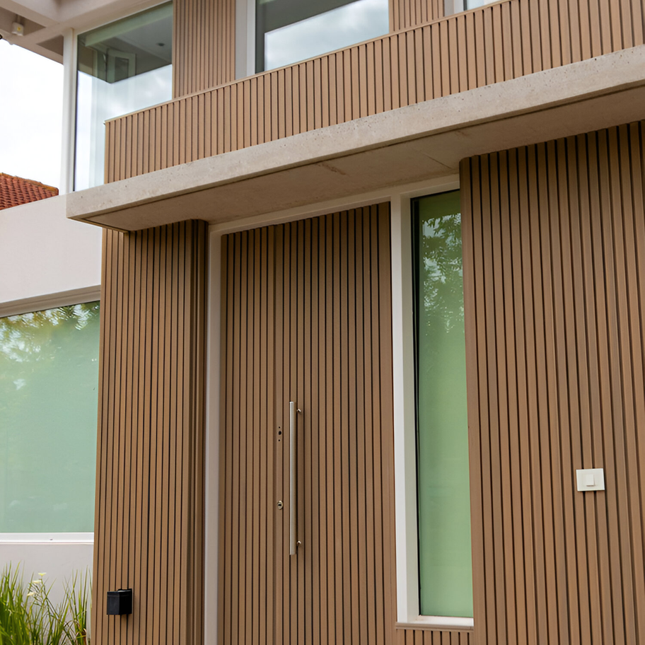 Teak Exterior Fluted Panel 8'' X 12' | Cian Trading Co. Ltd