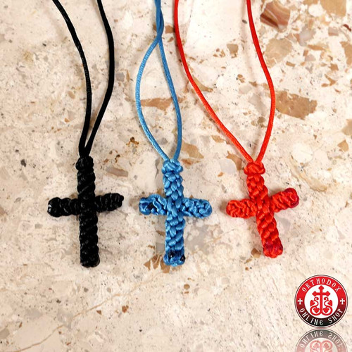 Knitted Waxy Neck Cross | Orthodox Online Shop