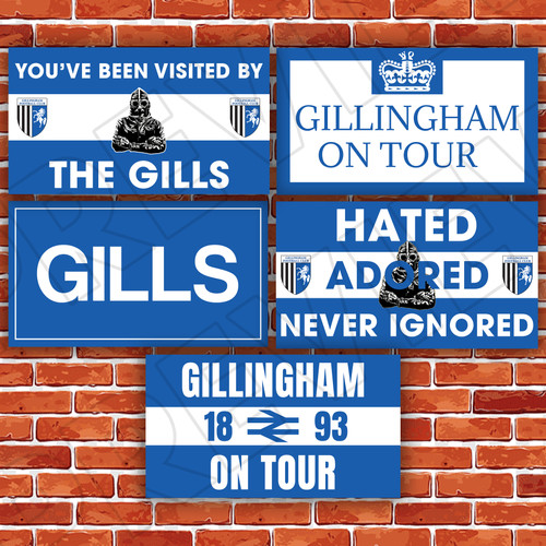 Gillingham Bundle (Pack of 25,50,100) | Football Stickers