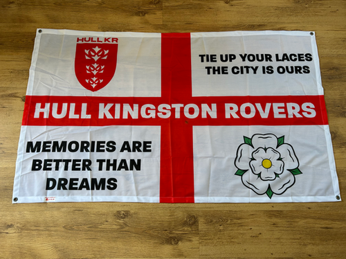 Hull Kingston Rovers Flag - 5x3ft | Football Stickers