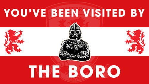 Middlesbrough VISITED BY | Football Stickers