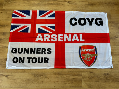 Arsenal Flag - 5x3ft | Football Stickers