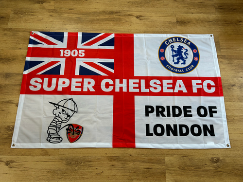 Chelsea Fc Flag - 5x3ft | Football Stickers